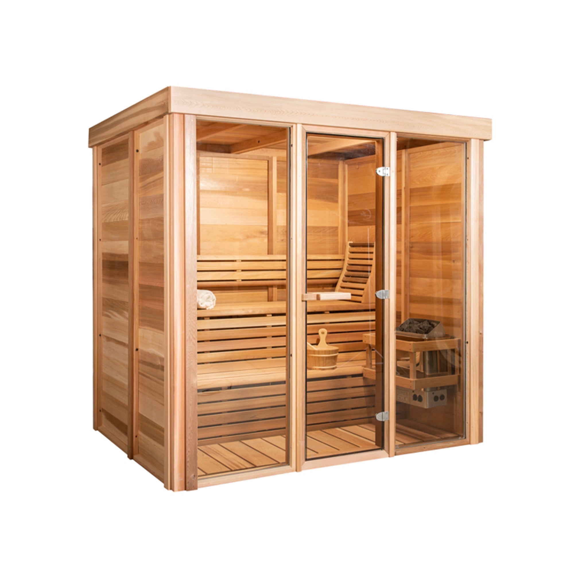 Indoor Cedar Cube Saunas | Indoor Saunas | Home Sauna Kit – The Muskoka Sauna Co