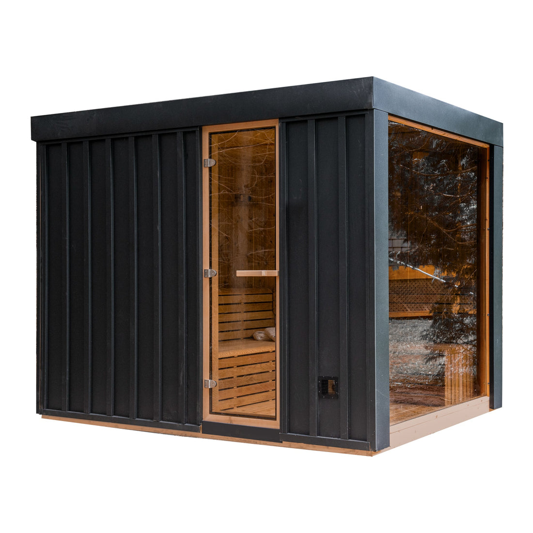 Outdoor Cedar Cube Saunas | Pure Cube Sauna – The Muskoka Sauna Co