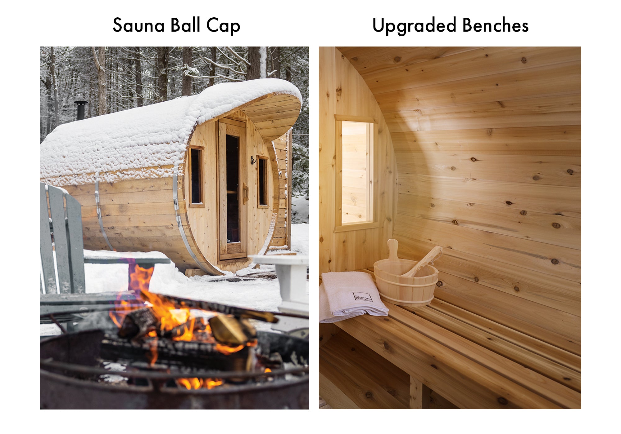 Classic 6'x 6' Barrel Sauna